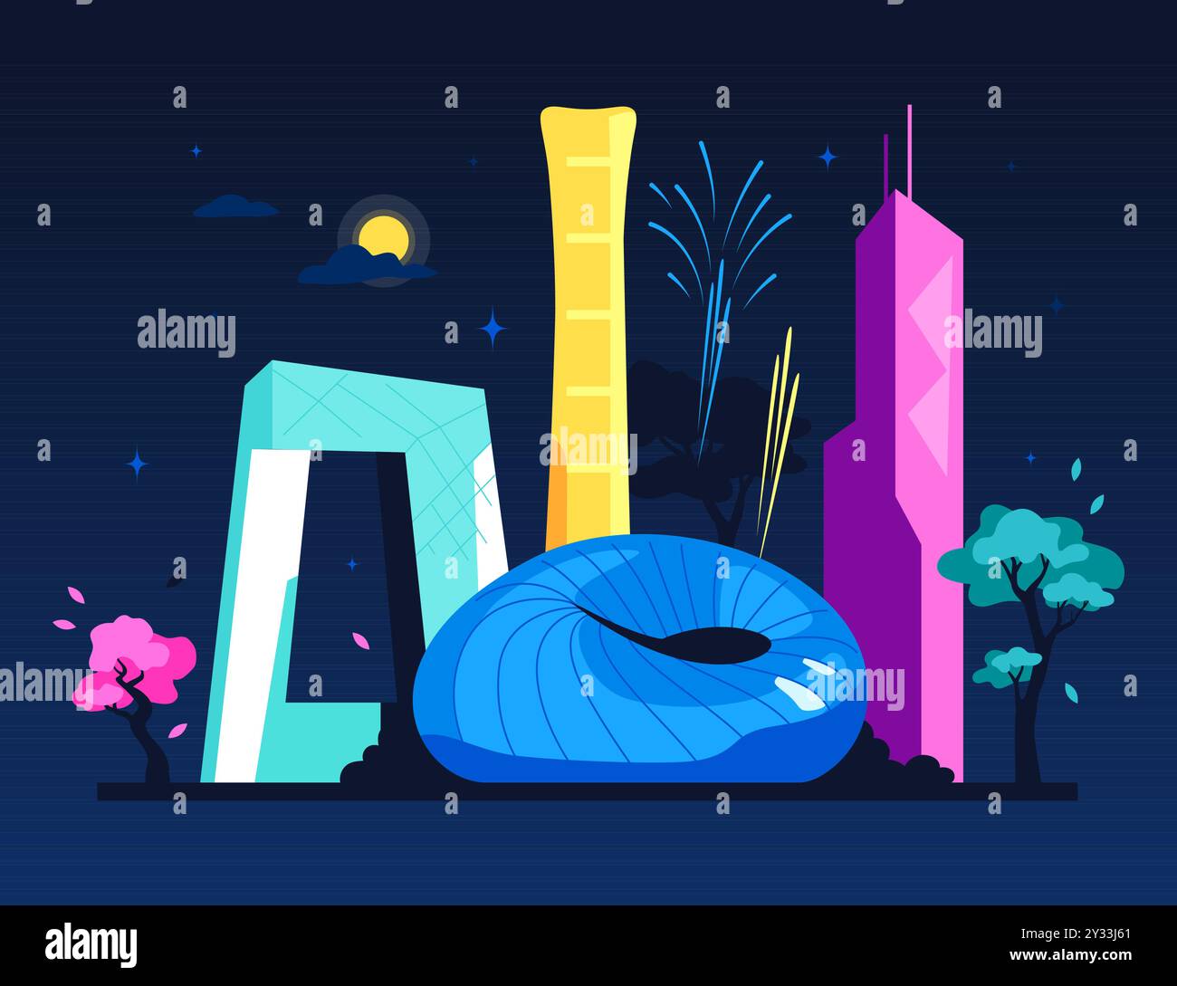Asia main metropolis - modern colored vector illustration Stock Vector ... Asia main metropolis - modern colored vector illustration Stock Vector ...