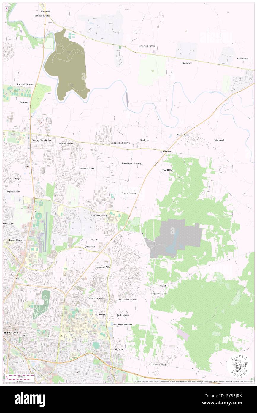 Emery Estates, Rutherford County, US, United States, Tennessee, N 35 53 ...