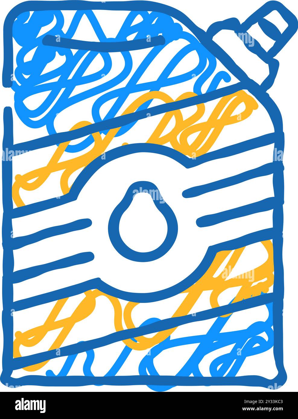 powder bag icon doodle illustration Stock Vector Image & Art - Alamy