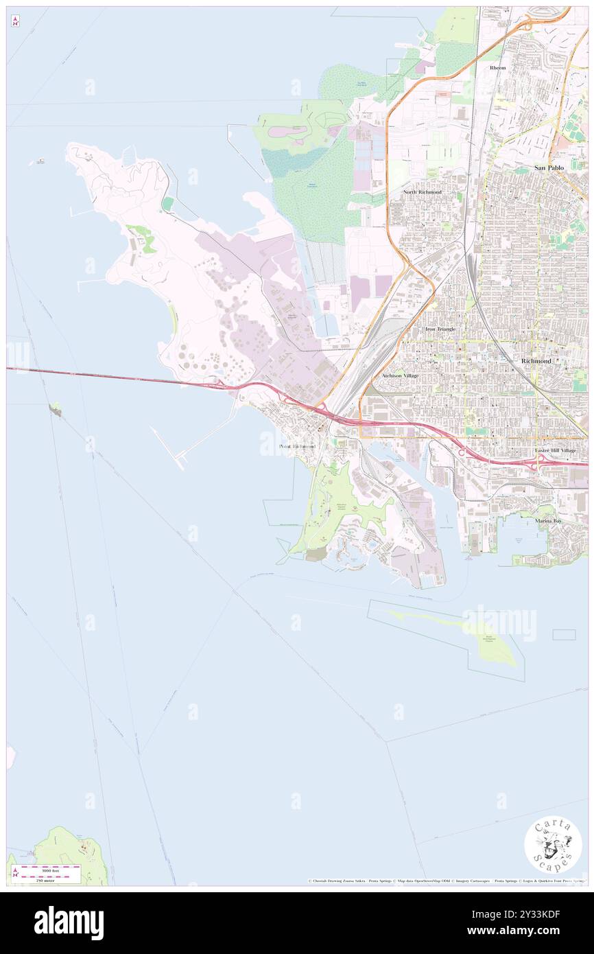 Point richmond map Cut Out Stock Images & Pictures - Alamy