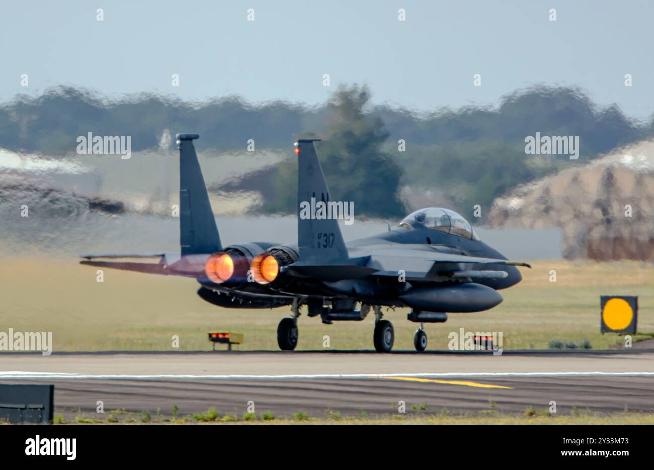 USAF F15 Strike Eagle fighter jet Stock Photo - Alamy
