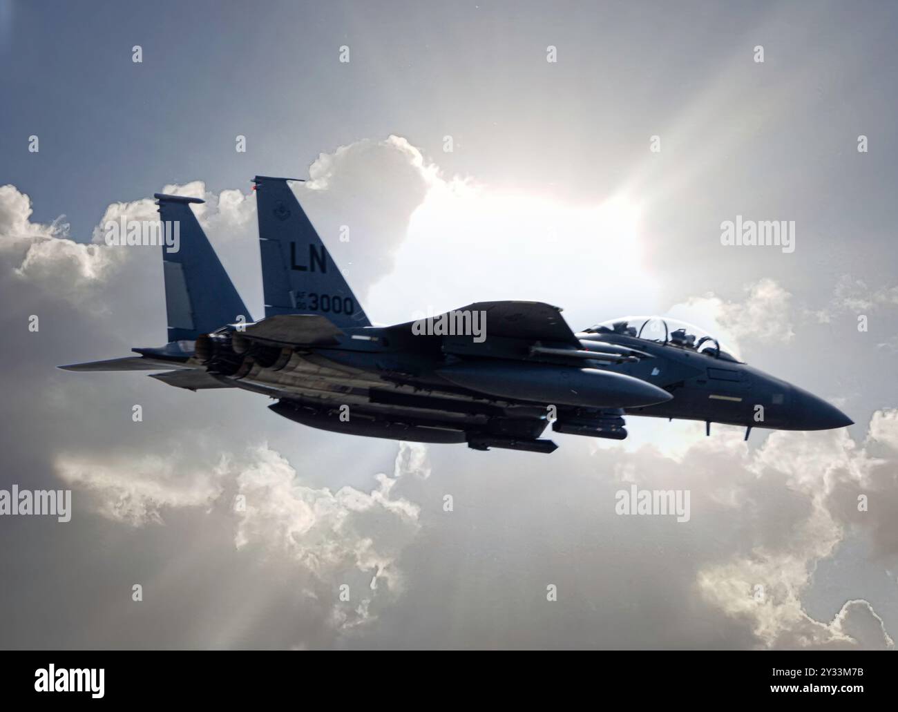 USAF F15 Strike Eagle fighter jet Stock Photo - Alamy