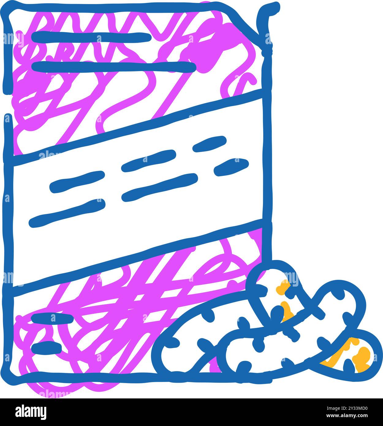 corn sticks snack icon doodle illustration Stock Vector Image & Art - Alamy