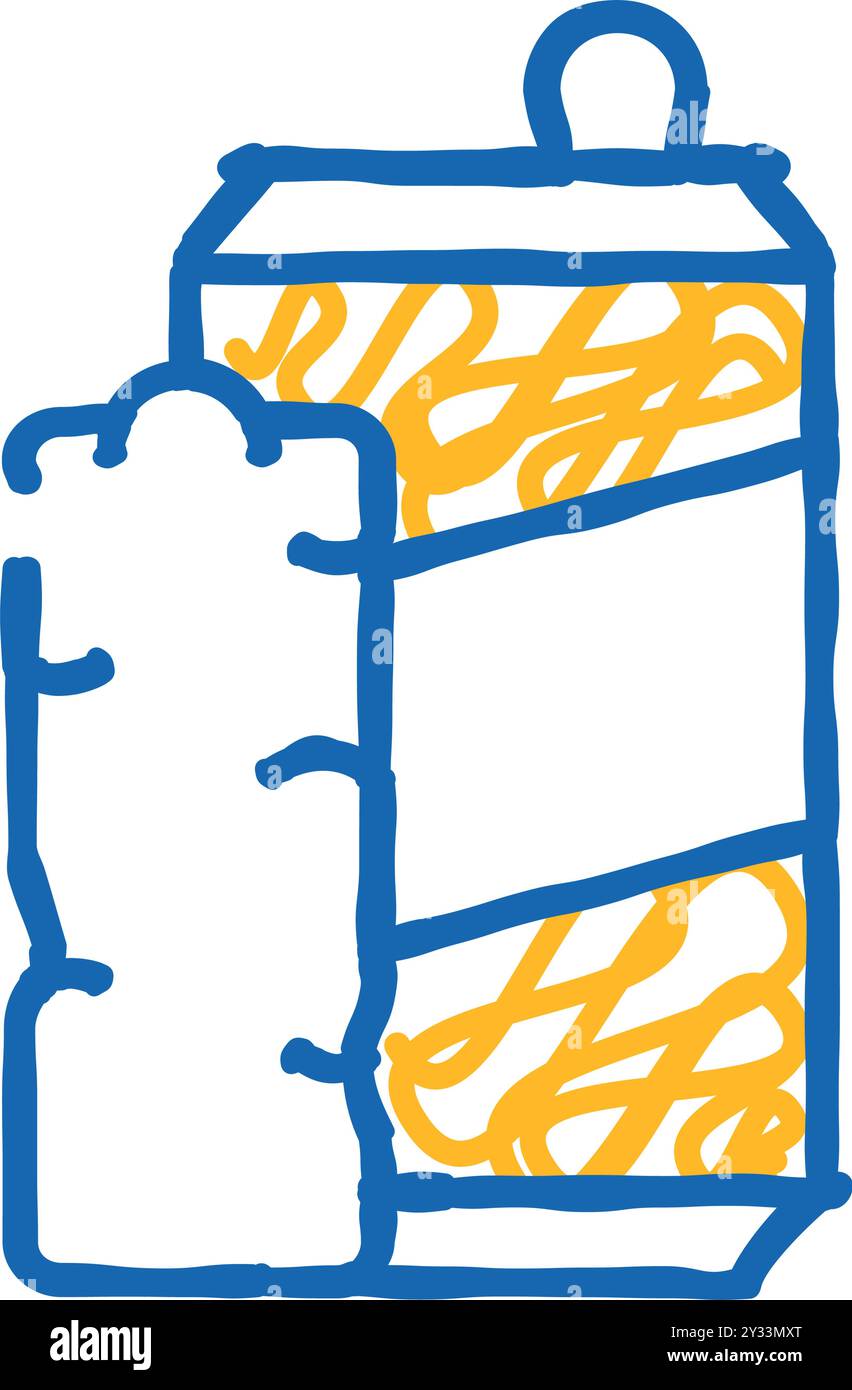 bars snack and drink container icon doodle illustration Stock Vector ...