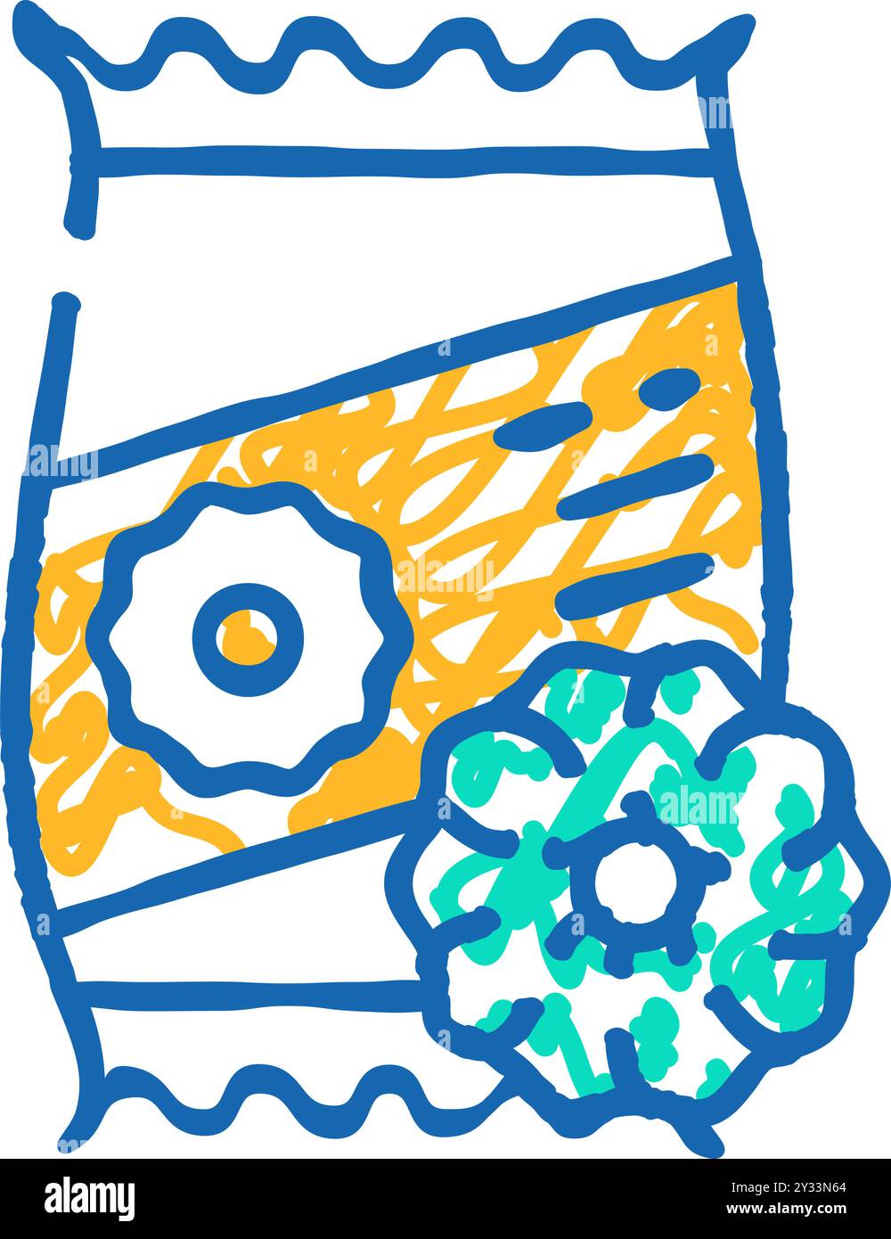 onion rings snack icon doodle illustration Stock Vector Image & Art - Alamy