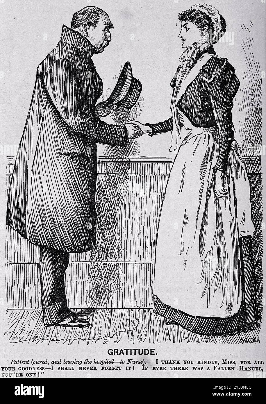 Victorian nurse professional engraving hi-res stock photography and ...