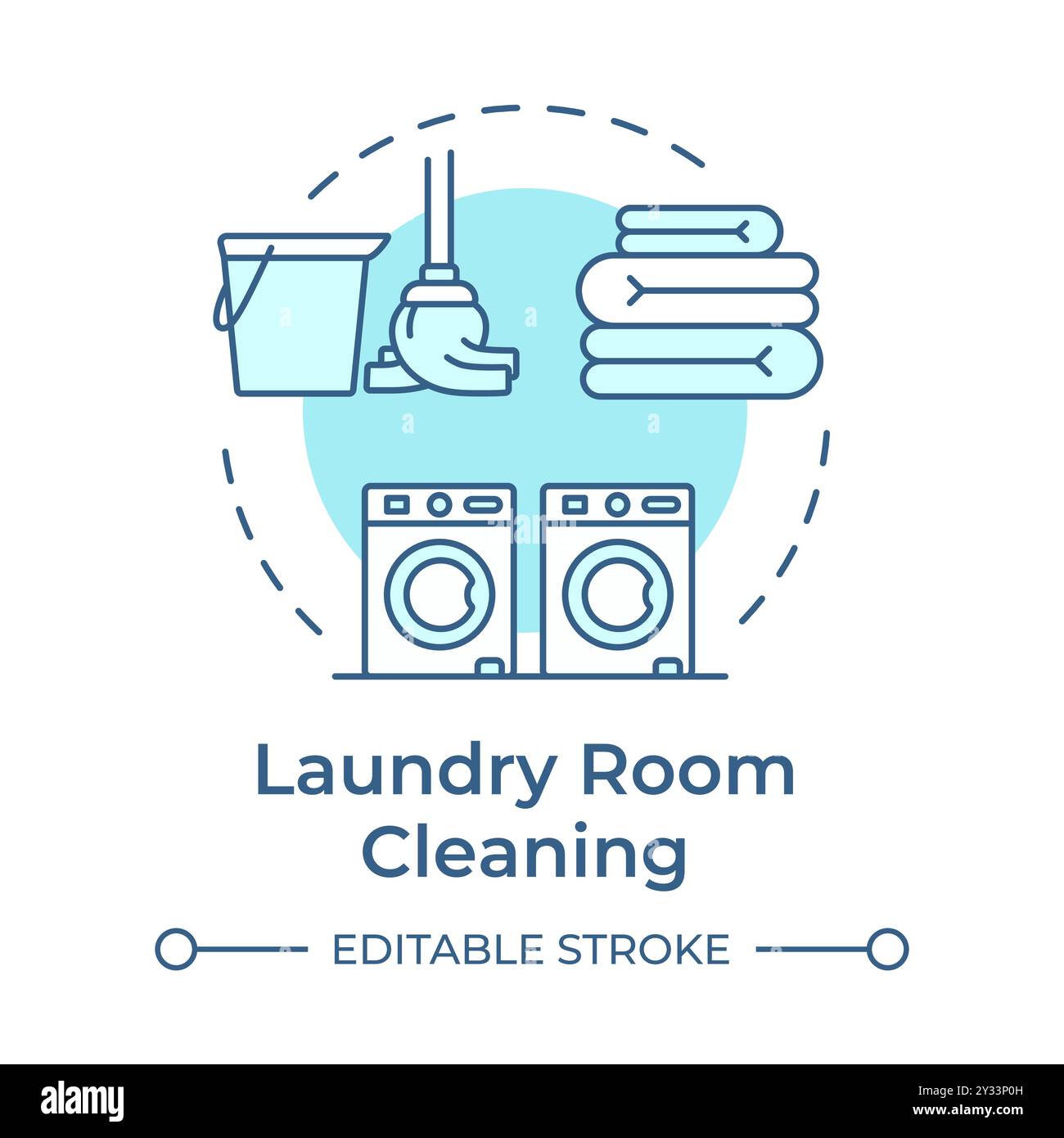 Laundry cart blue Stock Vector Images - Alamy