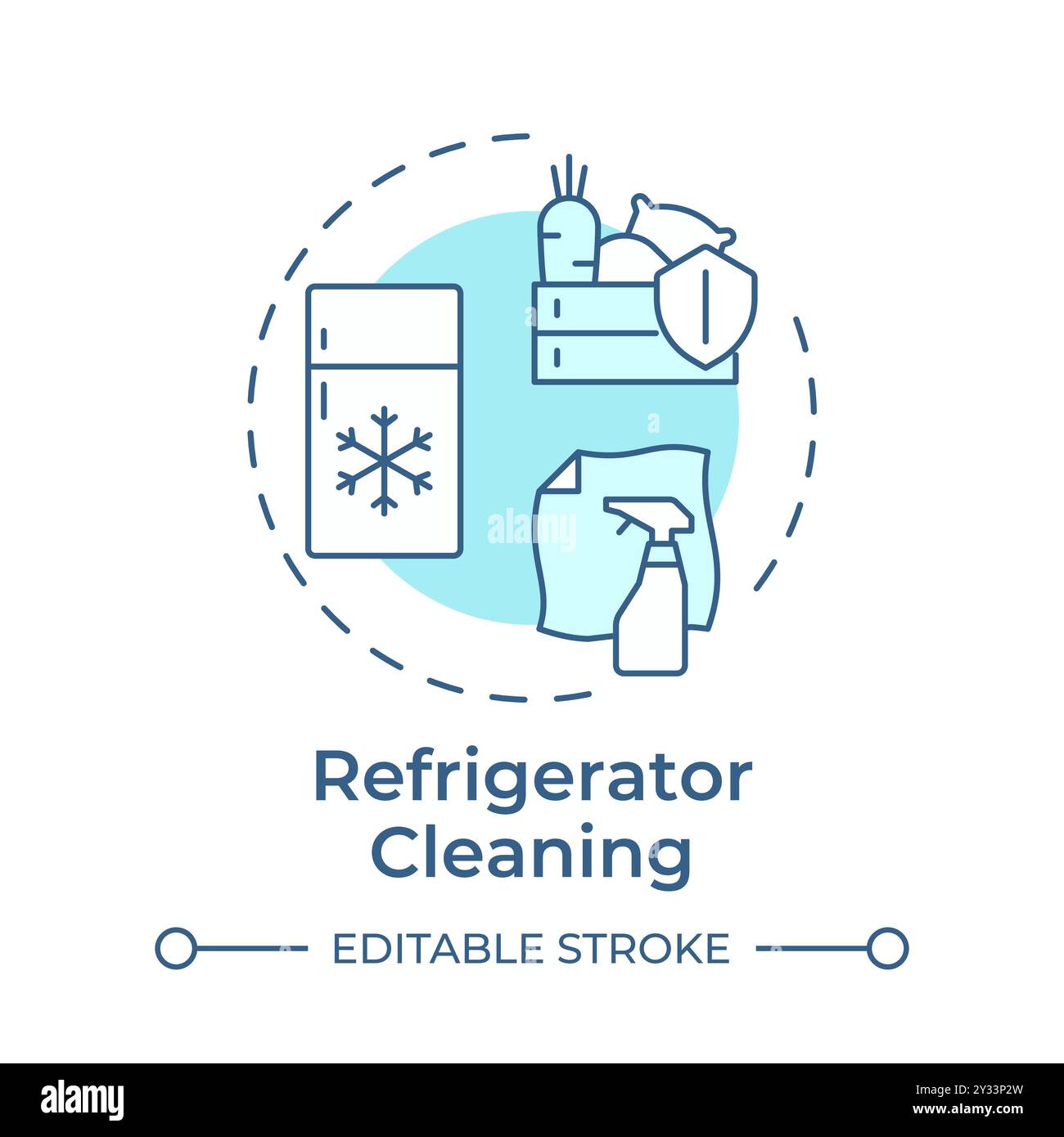 Refrigerator light food Stock Vector Images - Alamy