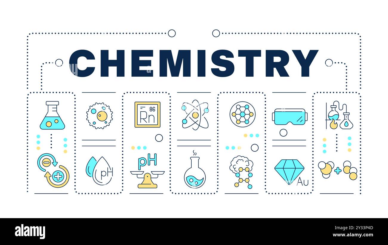 Chemistry word concept on white Stock Vector Image & Art - Alamy