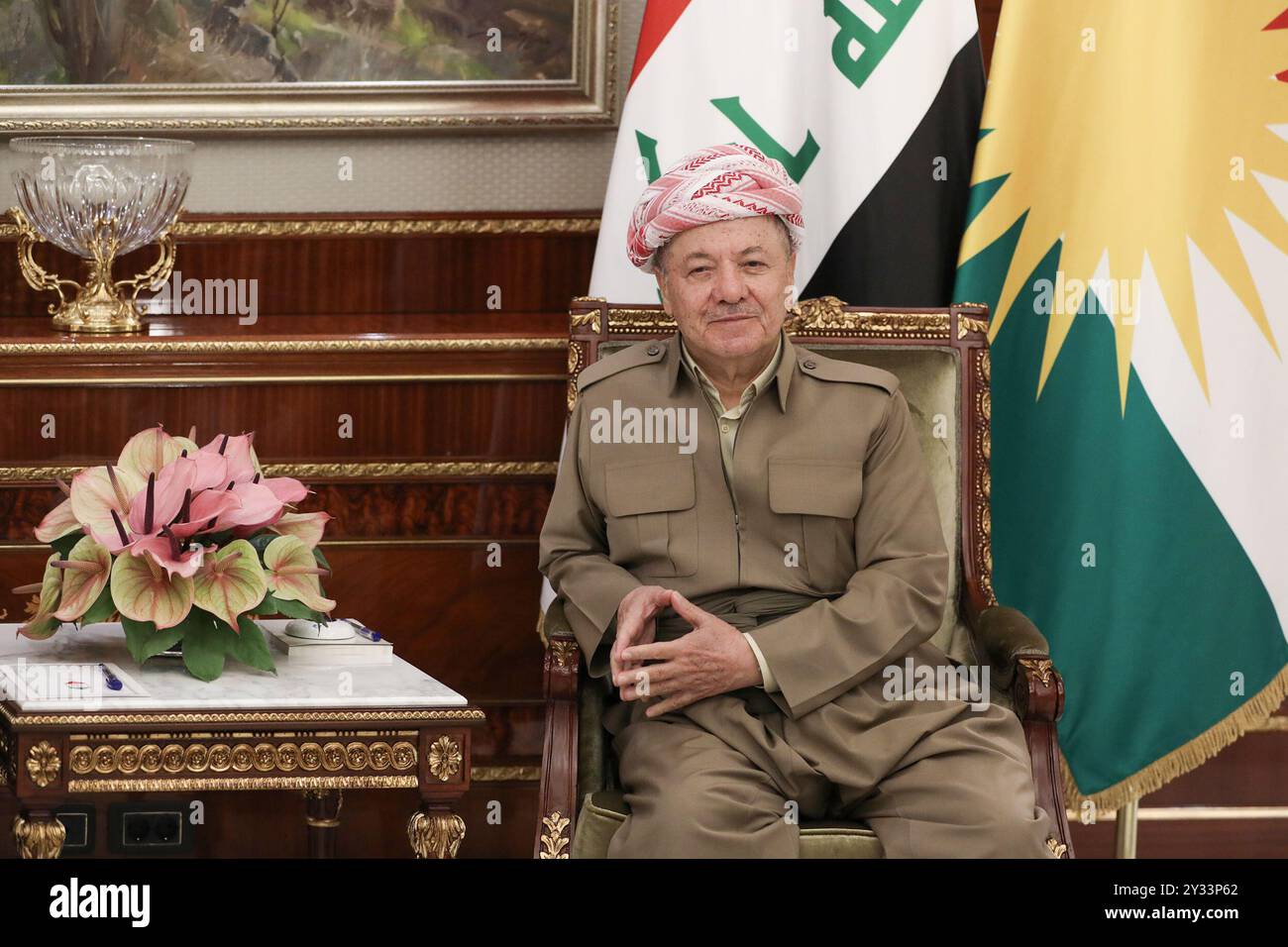 Erbil, Kurdistan Region, Iraq. 12th Sep, 2024. Iranian President ...