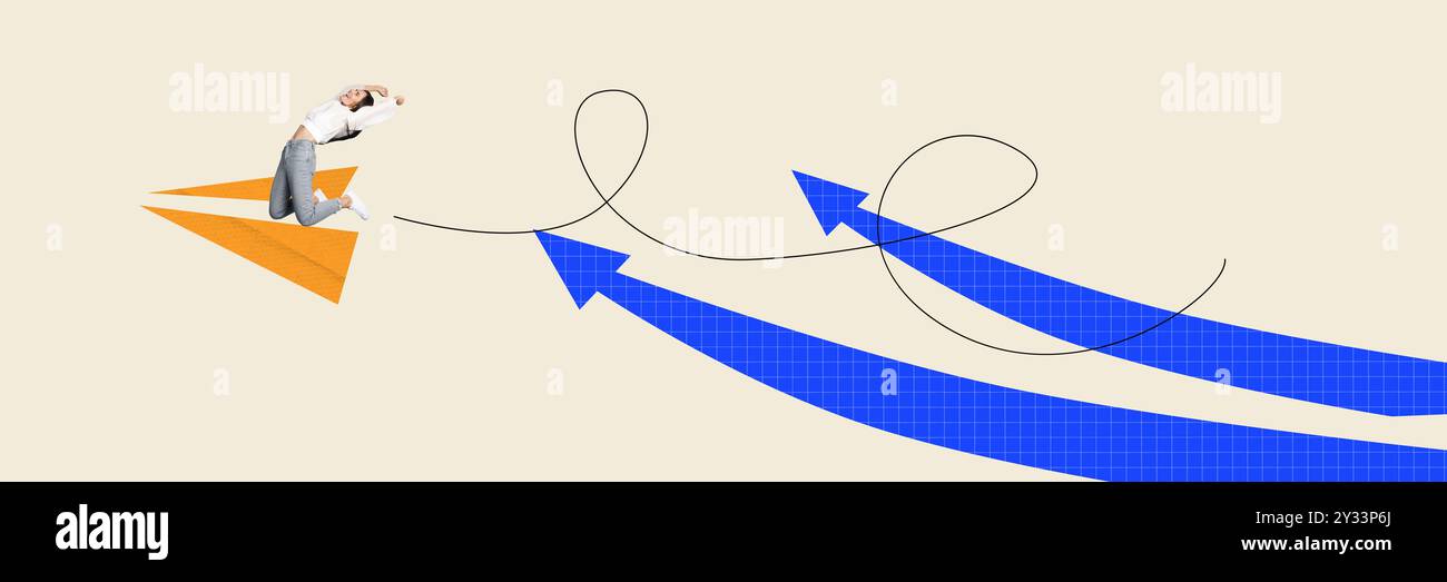 Composite trend artwork sketch photo collage of copybook page workplace ...