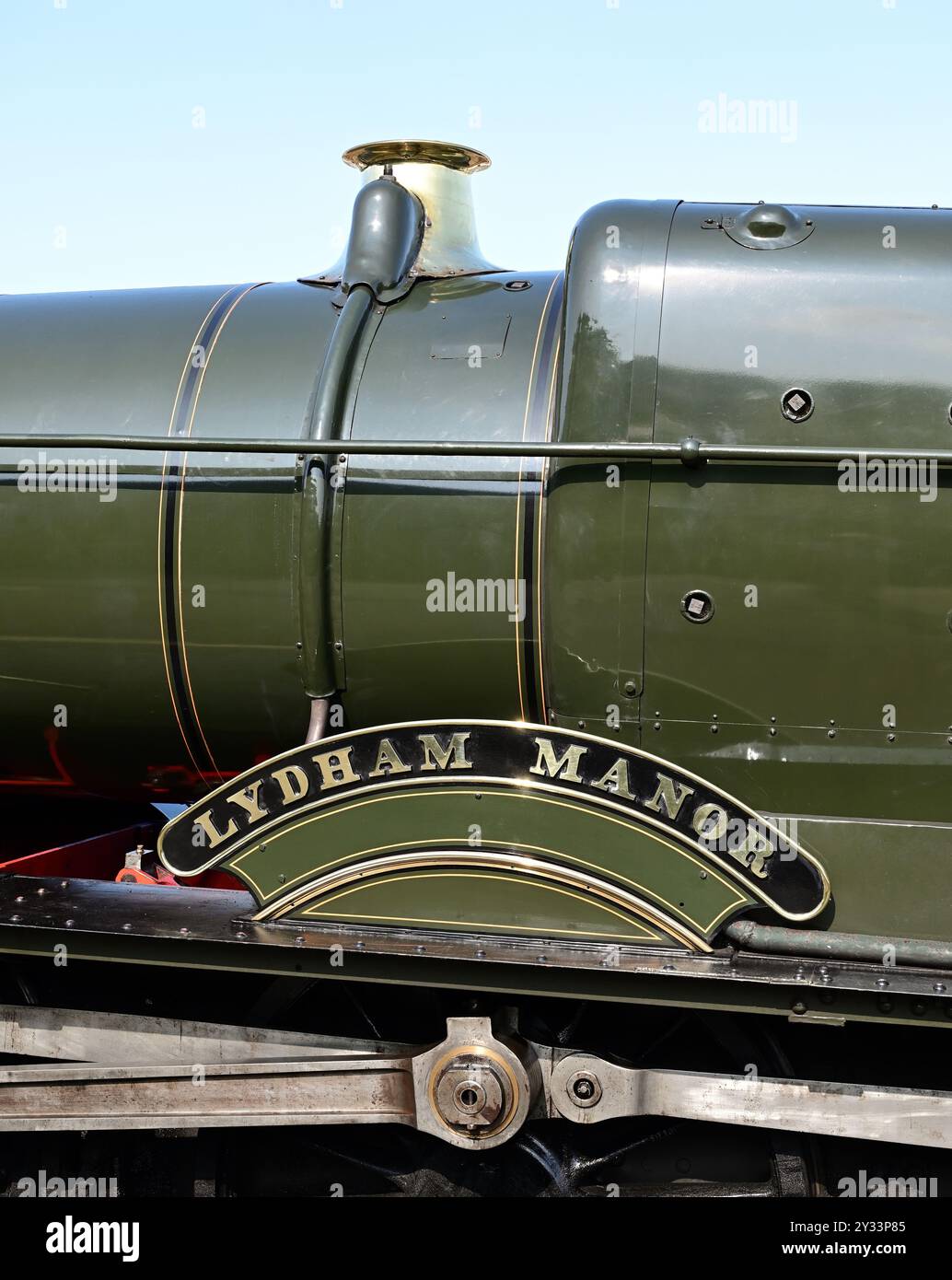 GWR Manor Class locomotive No 7827 Lydham Manor at Kingswear station on ...
