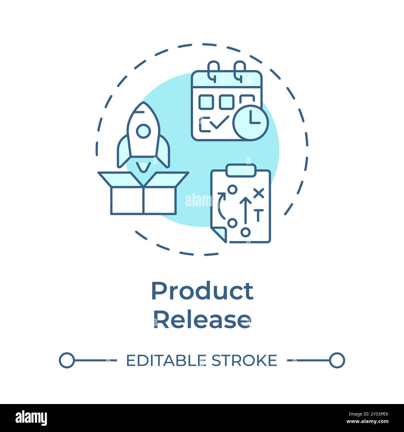 Product release concept icon Stock Vector Image & Art - Alamy