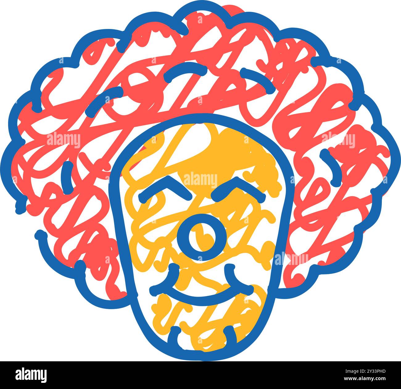 clown fear icon doodle illustration Stock Vector Image & Art - Alamy