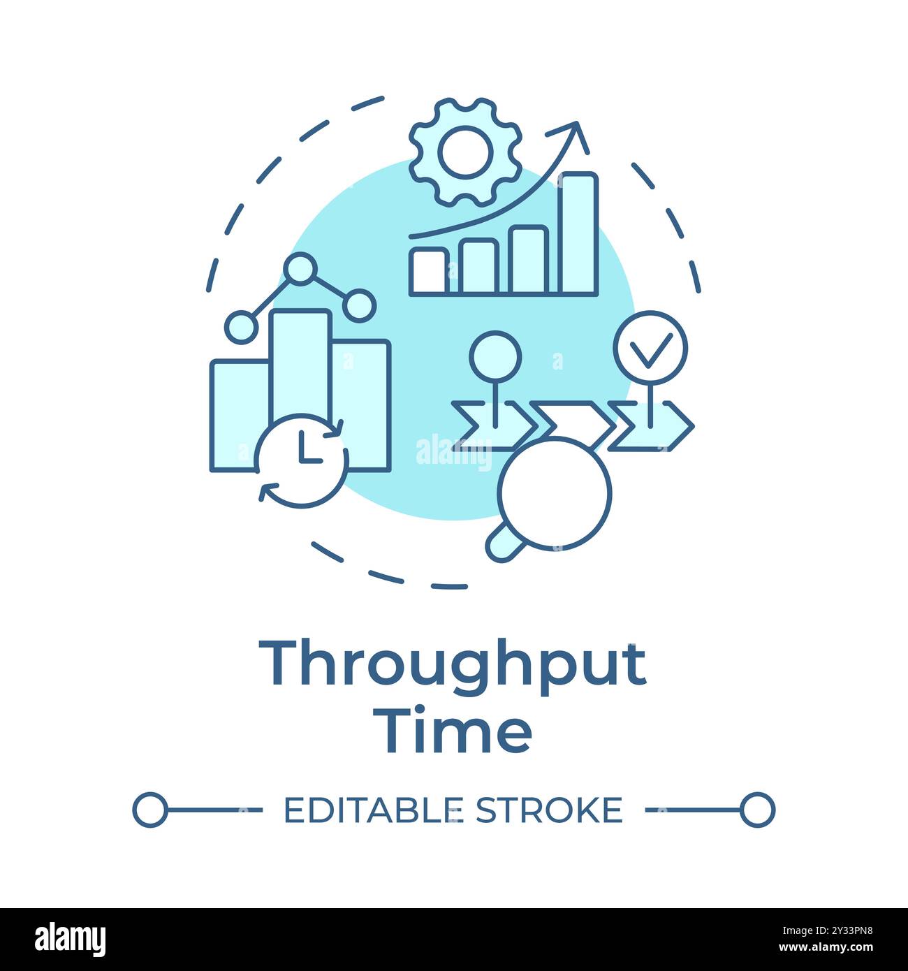 Throughput time concept icon Stock Vector Image & Art - Alamy
