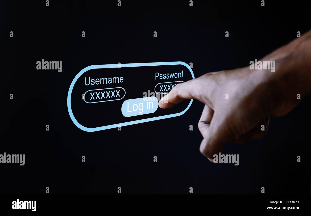 User login hi-res stock photography and images - Alamy