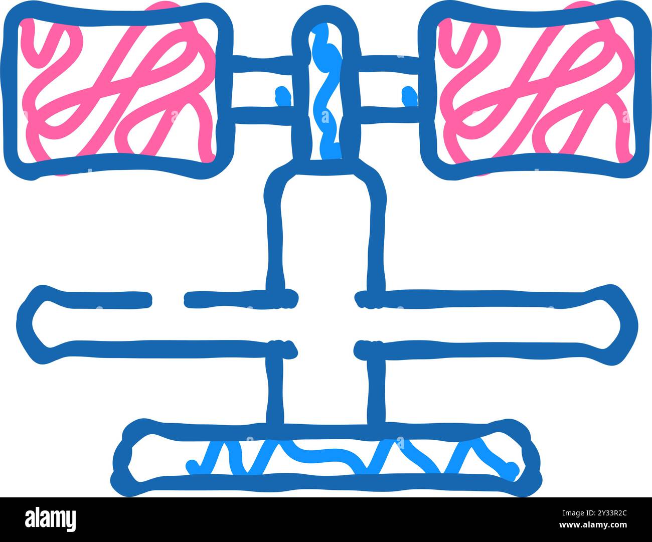 leg support gym equipment icon doodle illustration Stock Vector Image ...