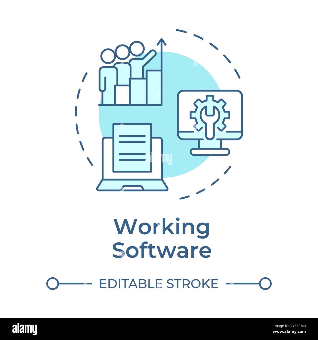 Agile software development image Stock Vector Images - Alamy