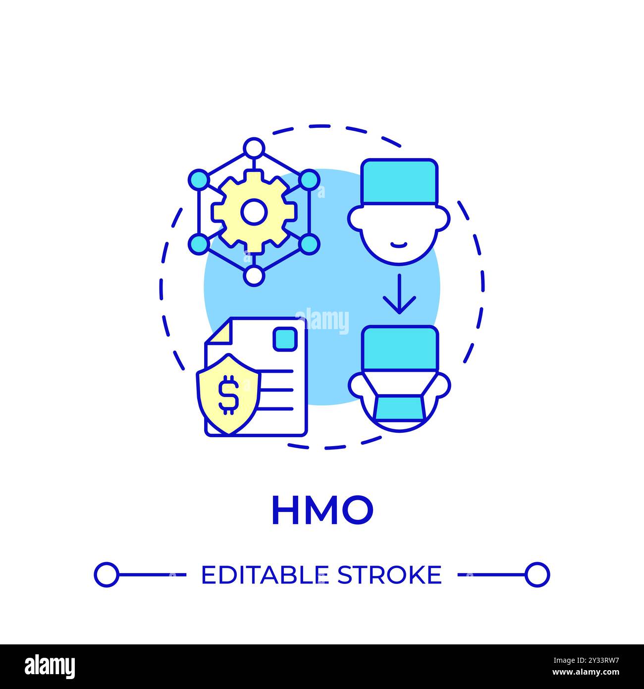 HMO multi color concept icon Stock Vector Image & Art - Alamy