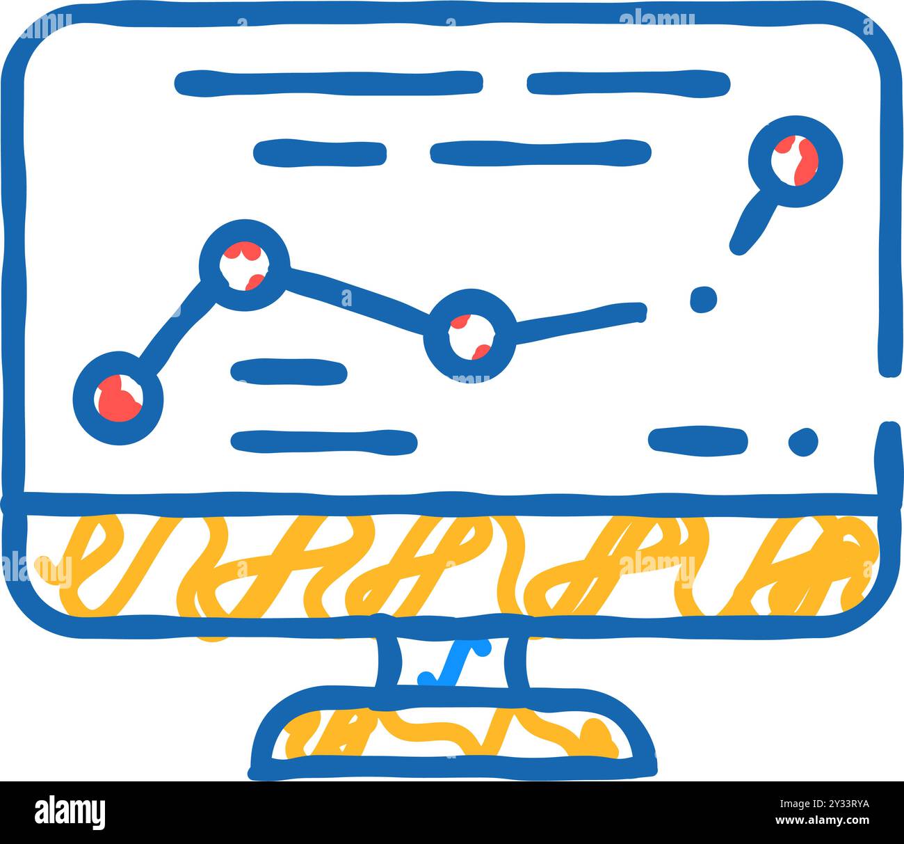 direction map railway icon doodle illustration Stock Vector Image & Art ...