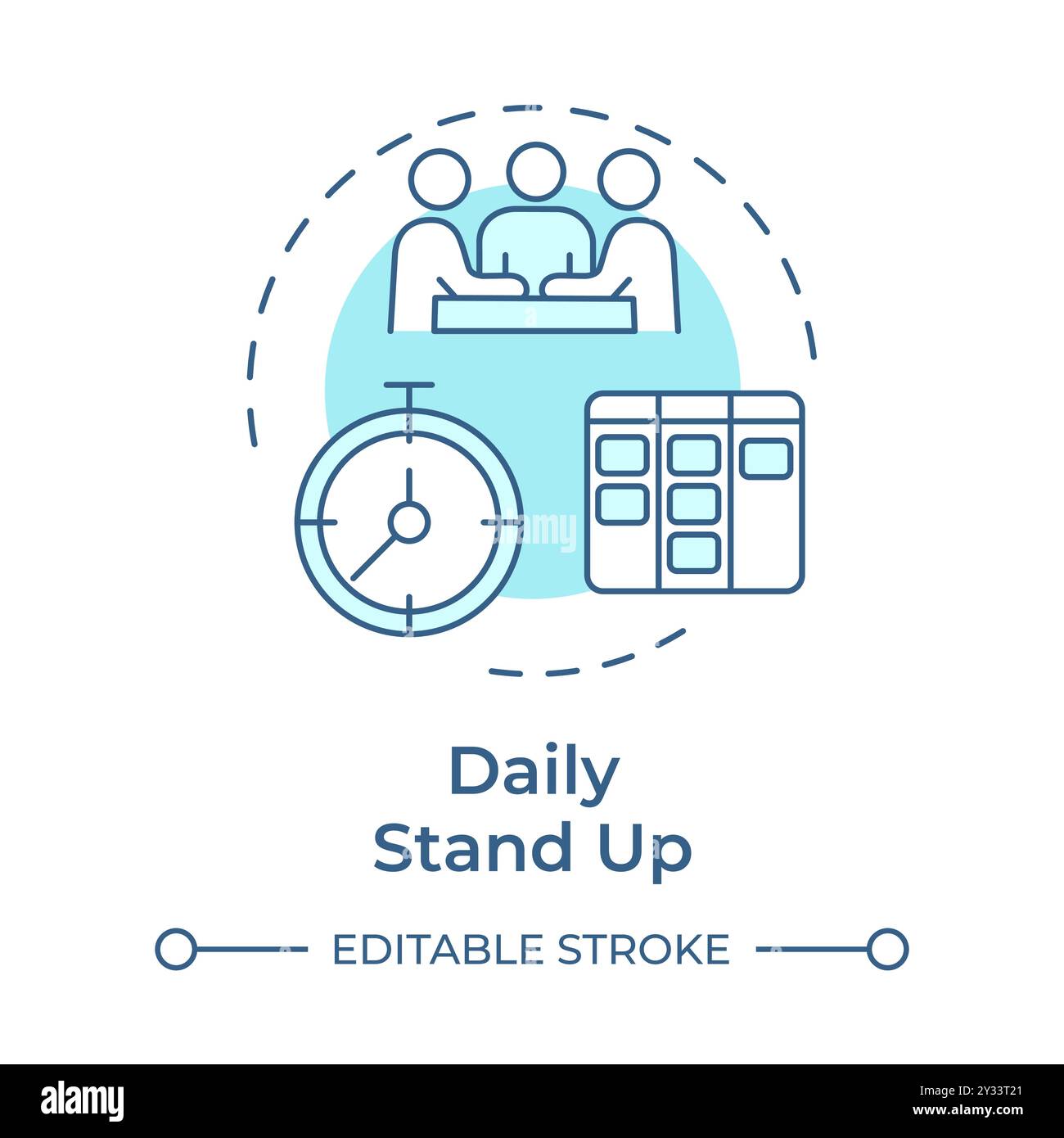 Daily stand up background Stock Vector Images - Alamy