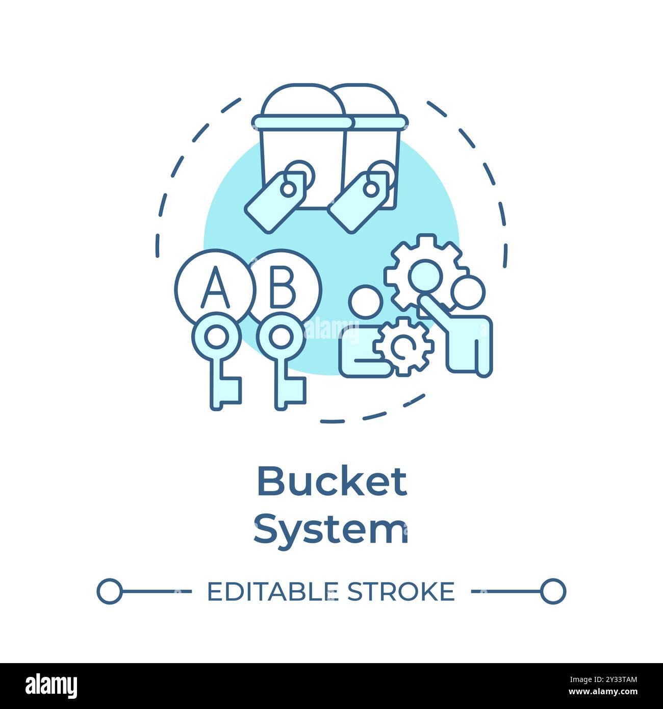 Bucket system concept icon Stock Vector Image & Art - Alamy