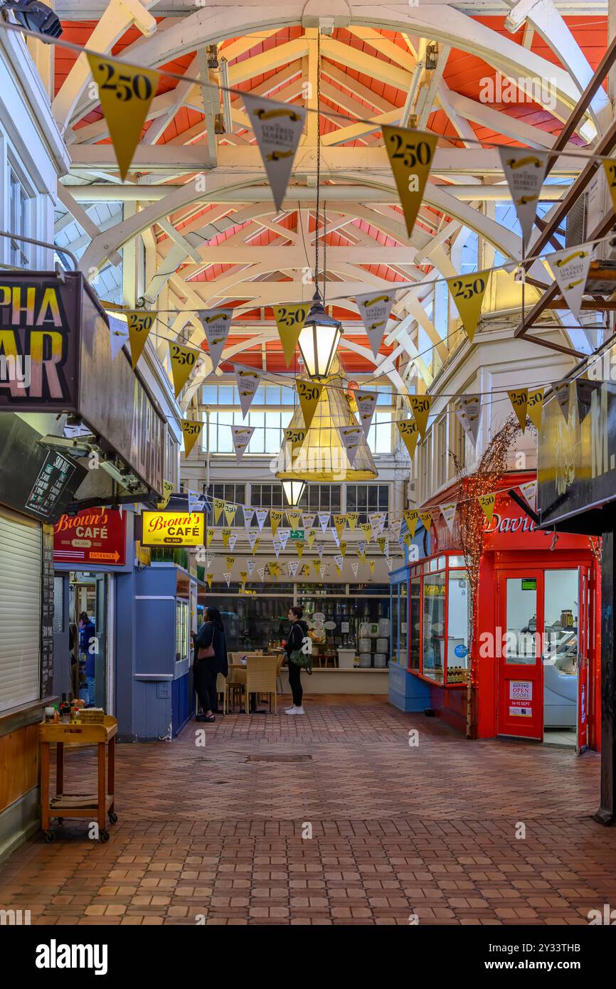 The Covered Market in Oxford. Opened in 1774 to clear the streets of ...