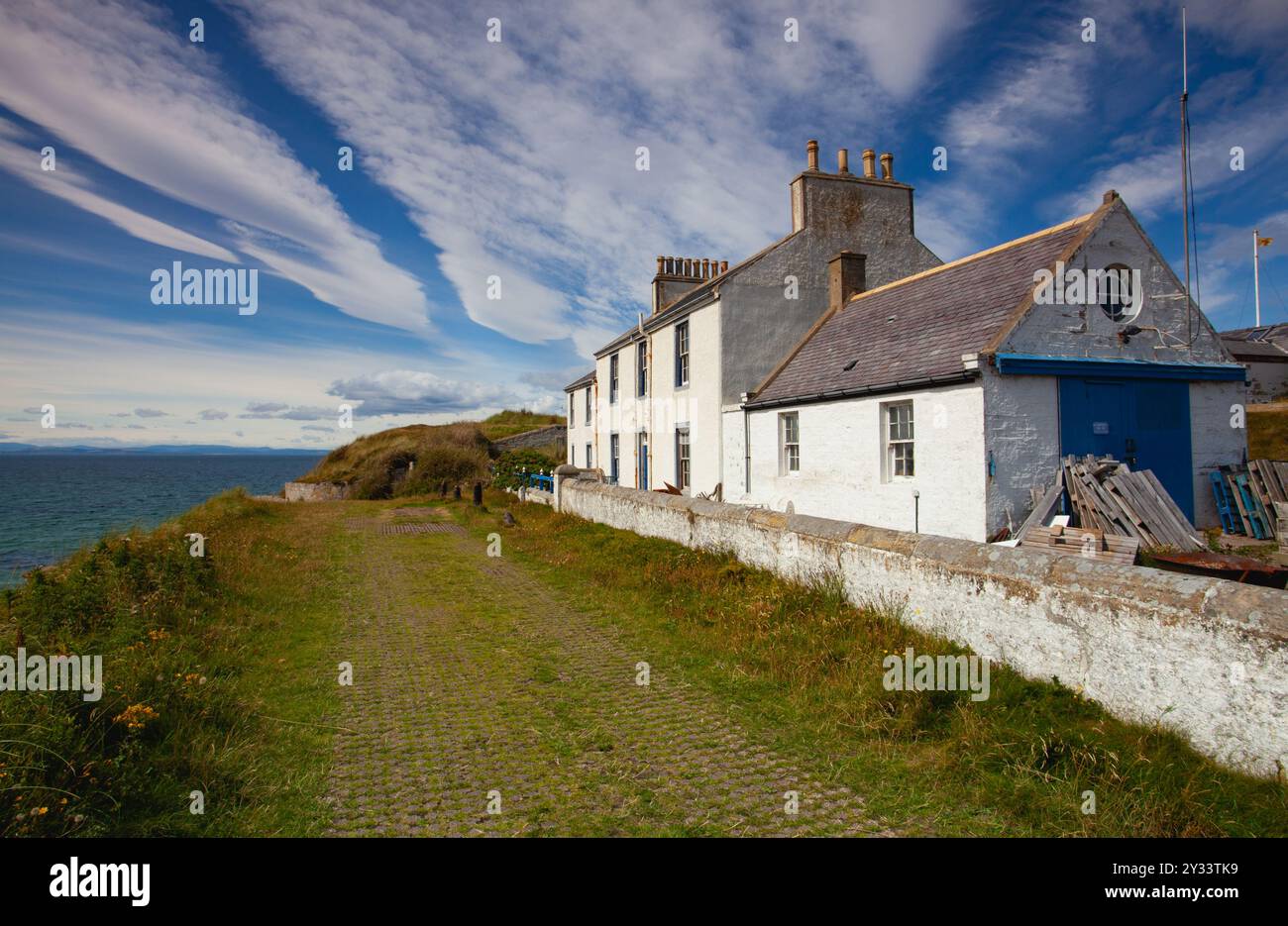 Burghead, Scotland - August 7,2022: Coastguard Station on Promontory ...
