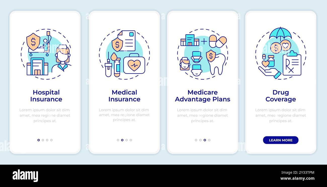 Digital health insurance application Stock Vector Images - Alamy