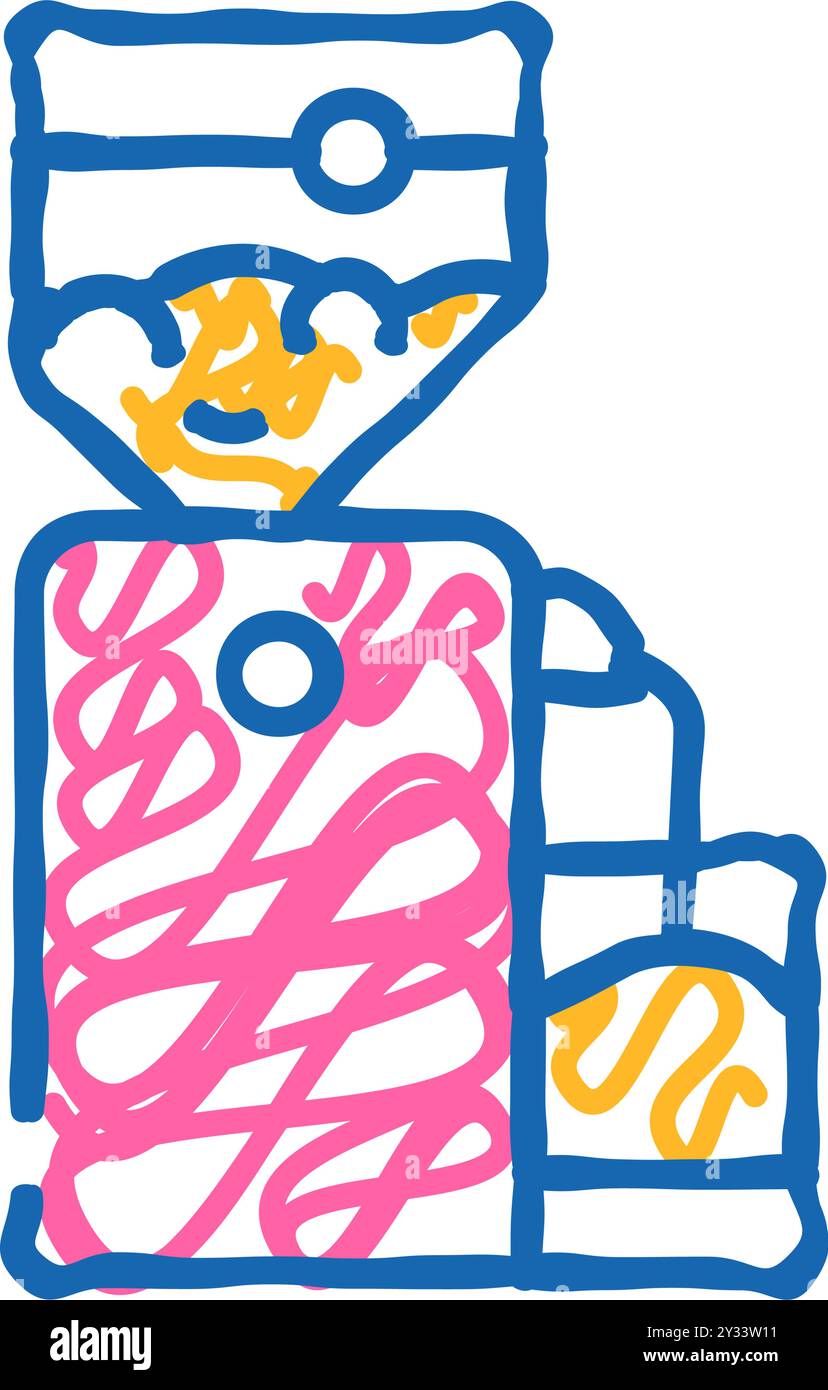 crusher device for production peanut, press machine icon doodle ...