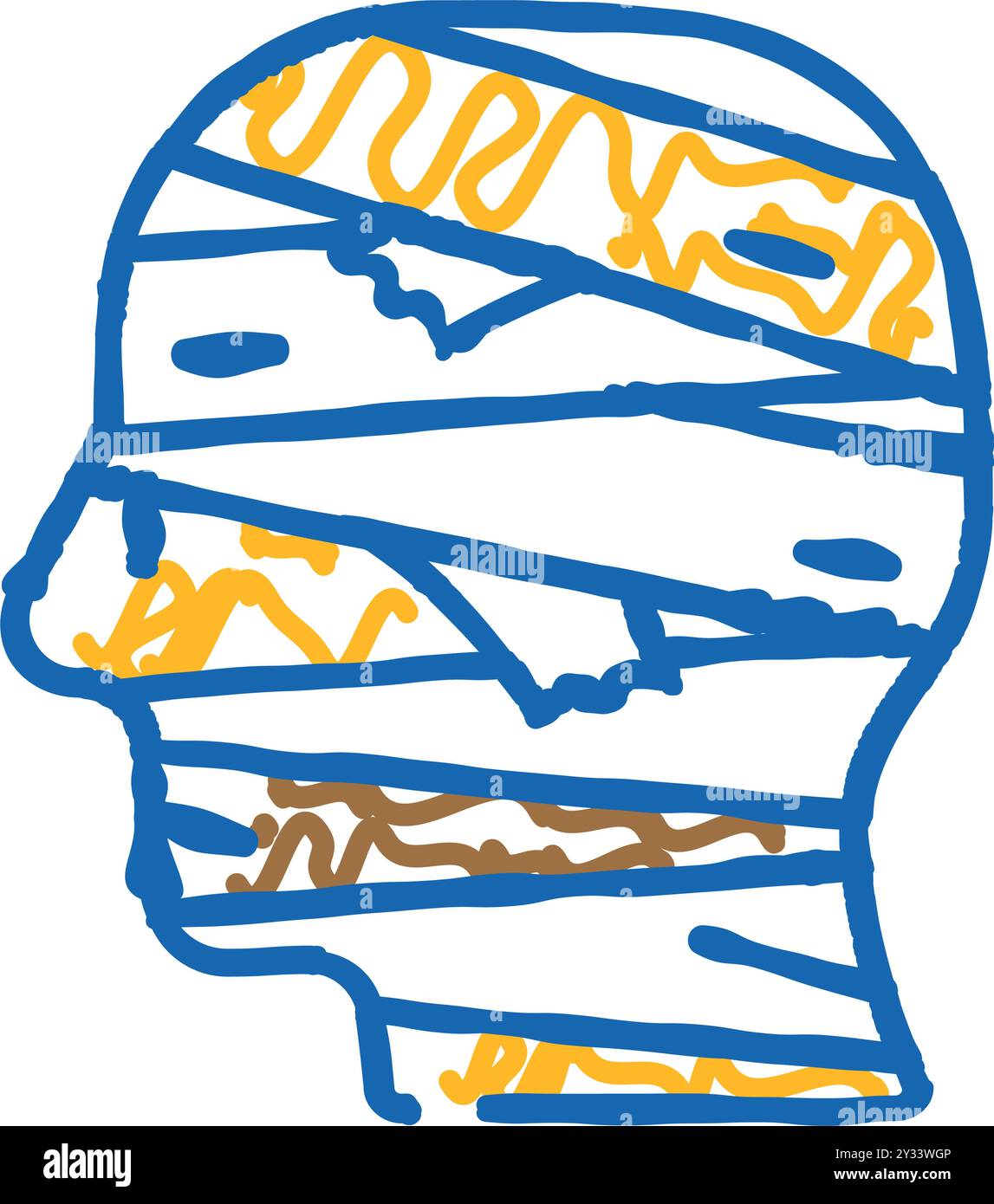 mummy fear icon doodle illustration Stock Vector Image & Art - Alamy