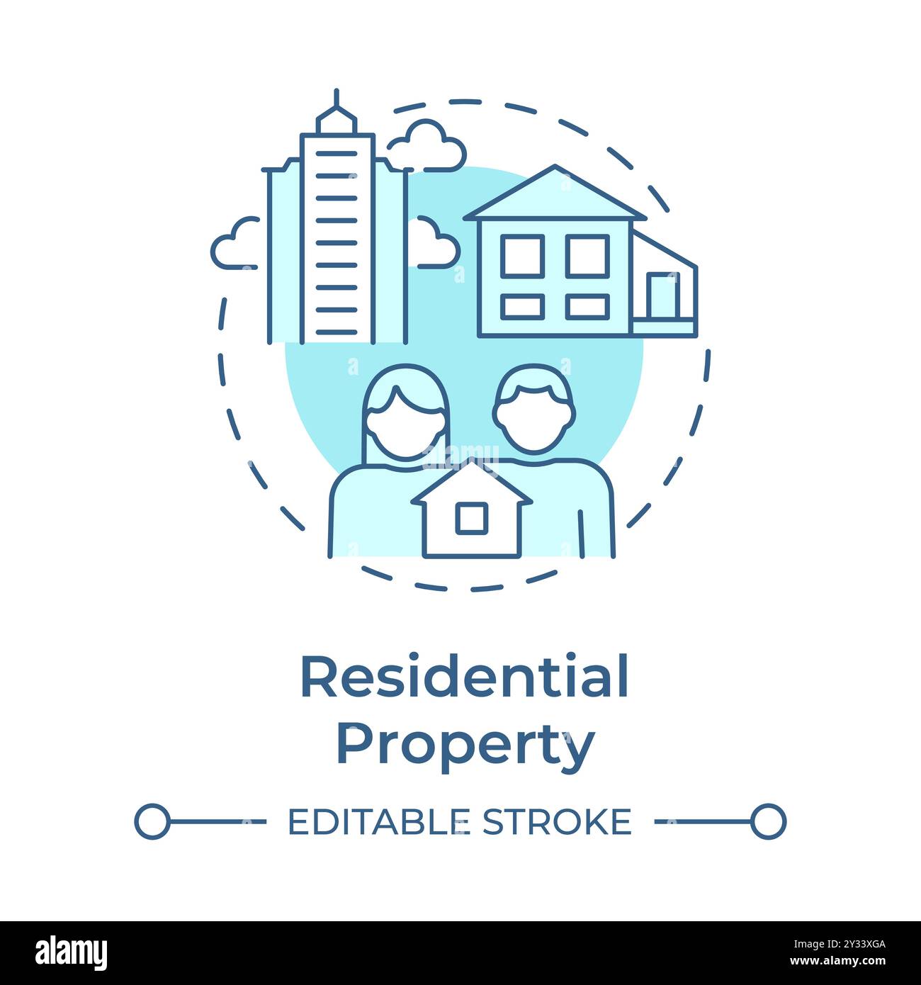 Mobile homes line Stock Vector Images - Alamy