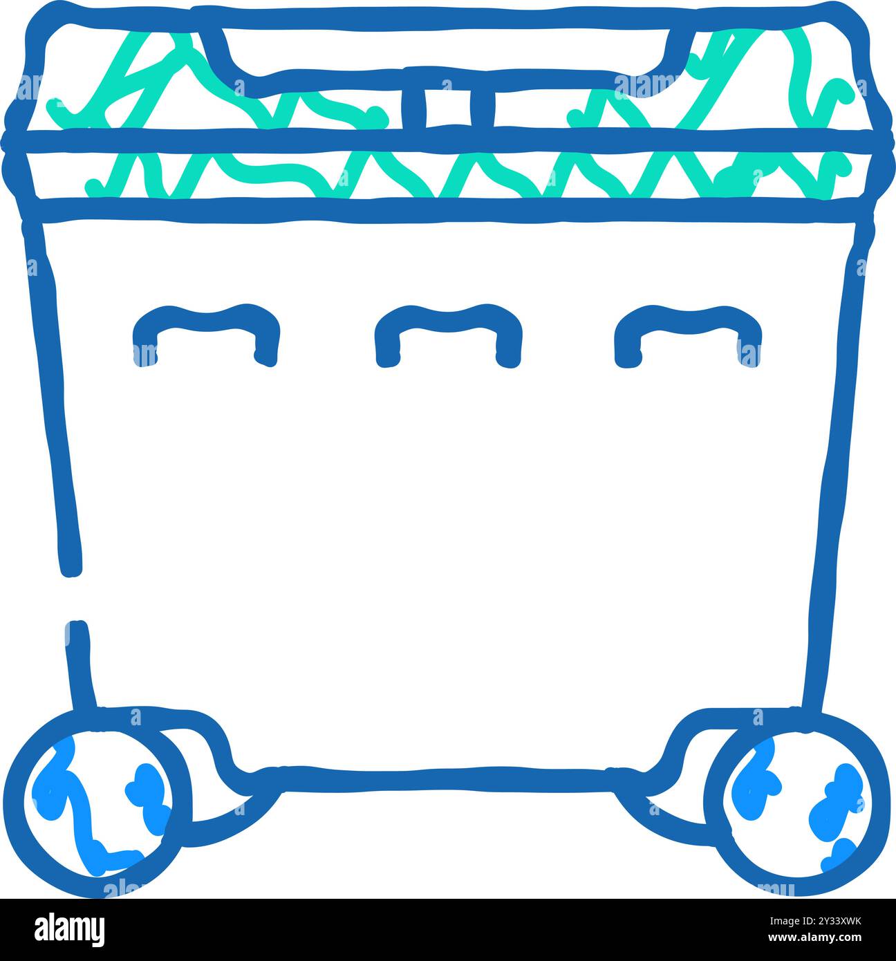 trash can plastic icon doodle illustration Stock Vector Image & Art - Alamy