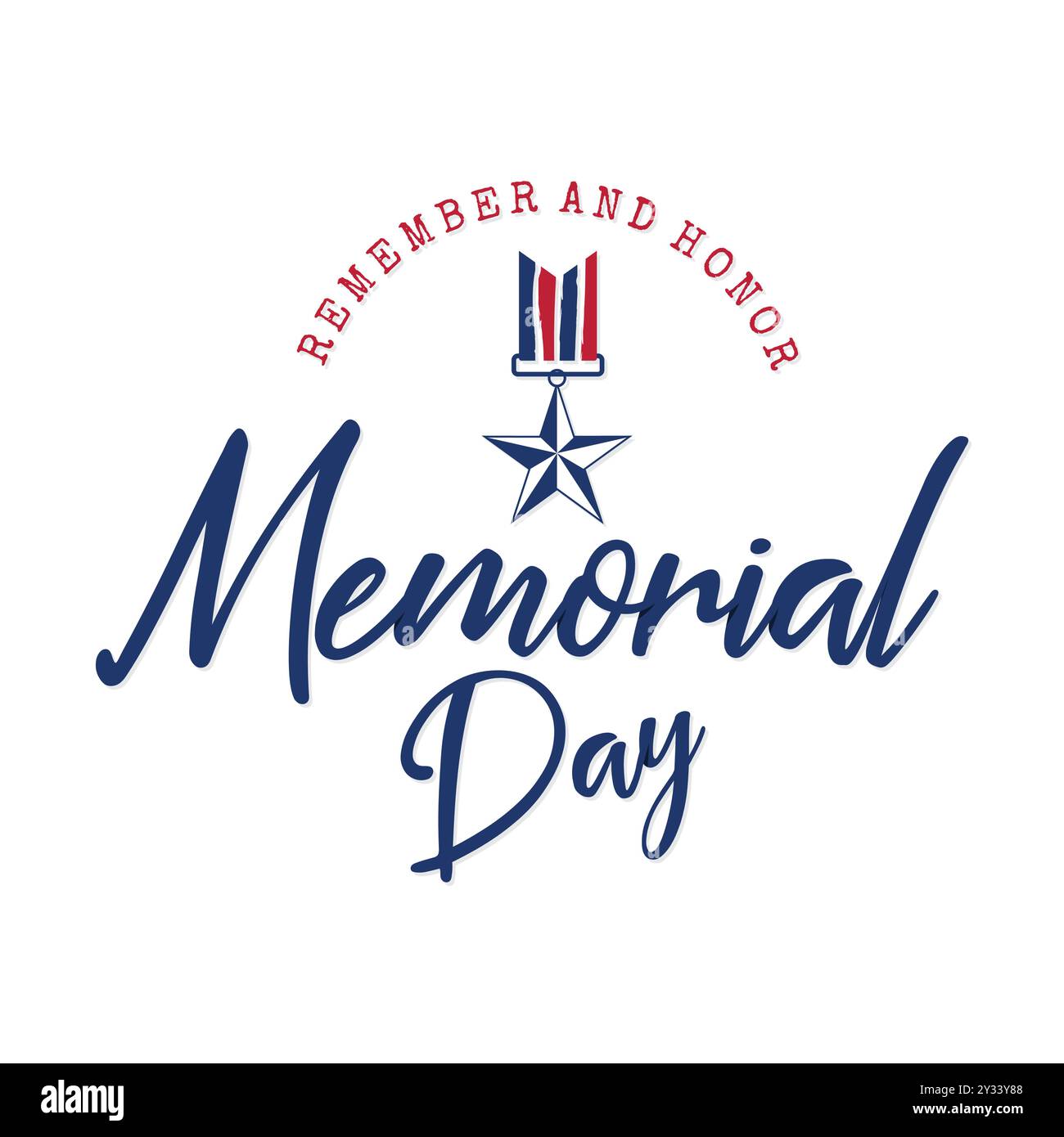Memorial Day Remember and Honor poster background design. Usa Memorial ...