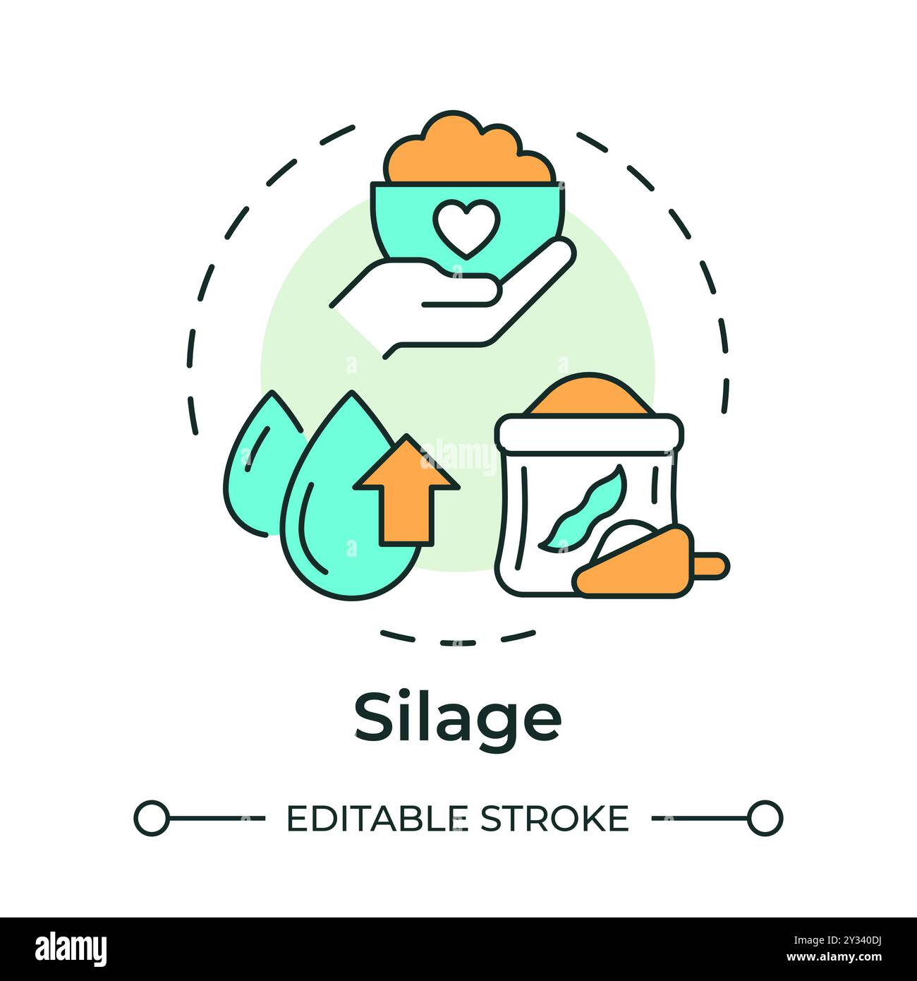 Silage farming Stock Vector Images - Alamy