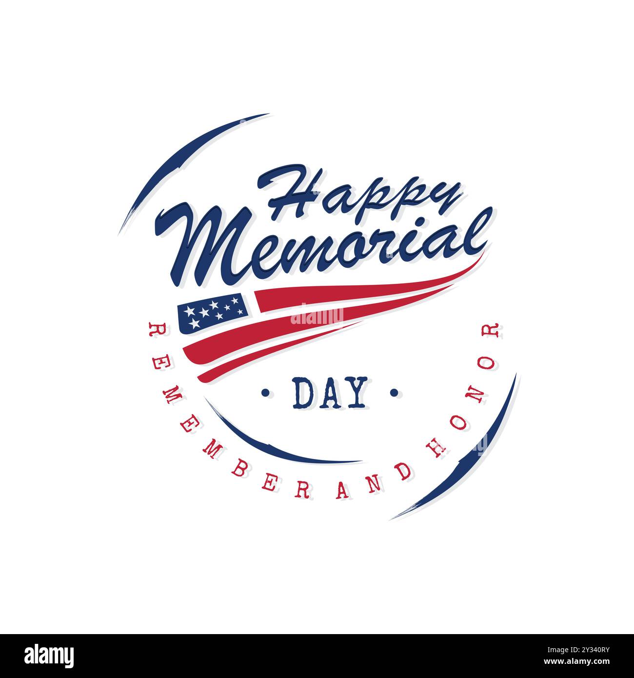 Memorial Day Remember and Honor poster background design. Usa Memorial ...