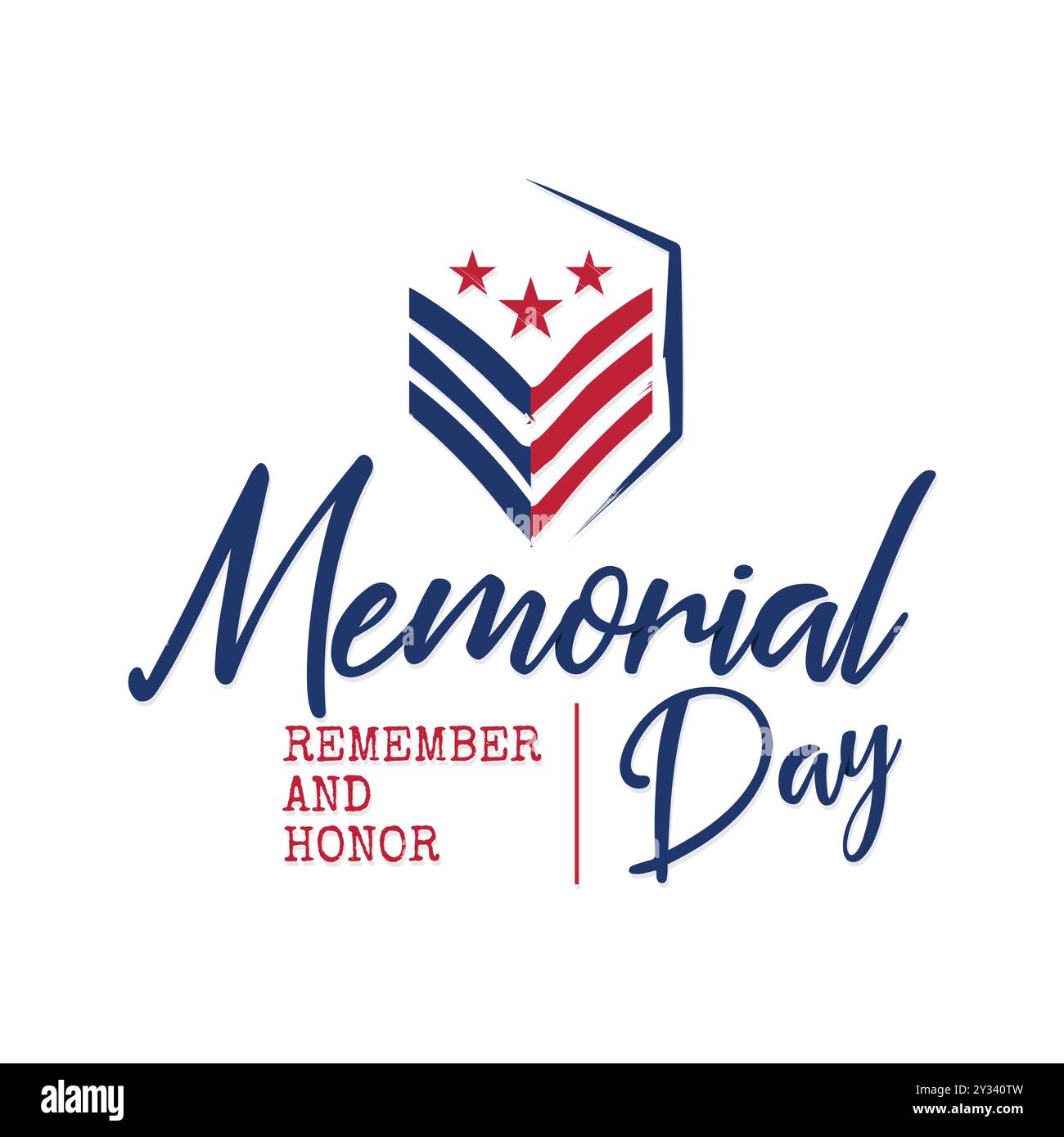 Memorial Day Remember and Honor poster background design. Usa Memorial ...