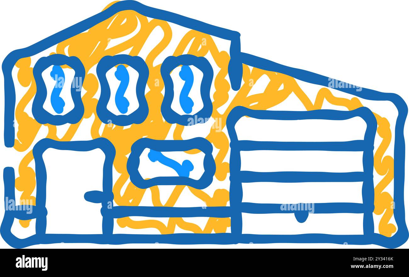 Garage doodle icon hand Cut Out Stock Images & Pictures - Alamy