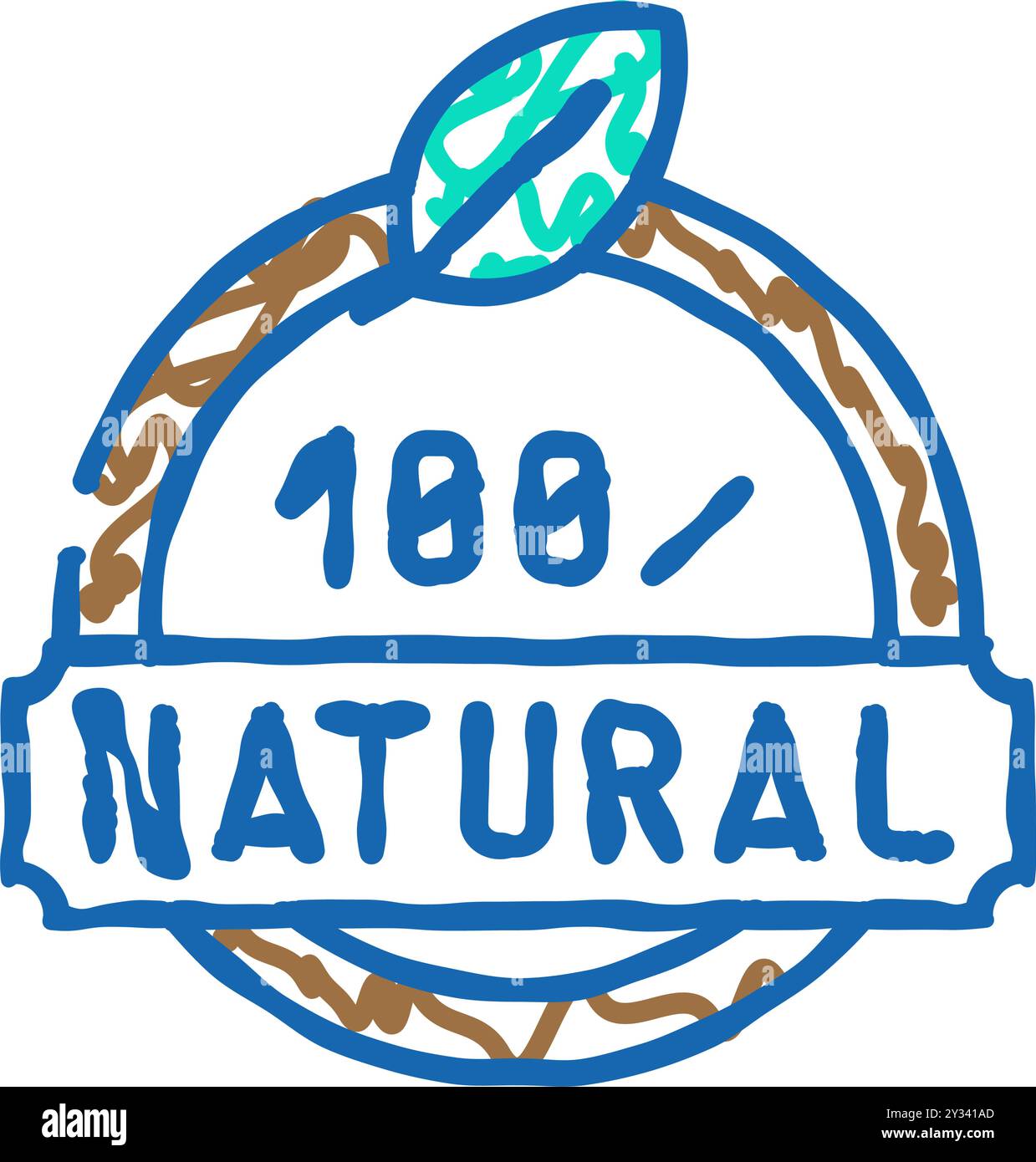 natural cosmetic symbol icon doodle illustration Stock Vector Image ...