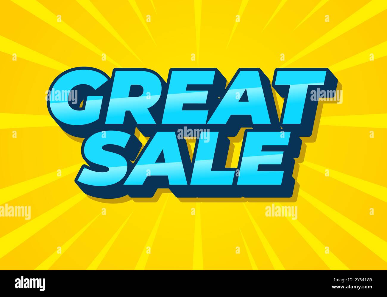 Great sale. Text effect design in good colors with 3D style Stock ...
