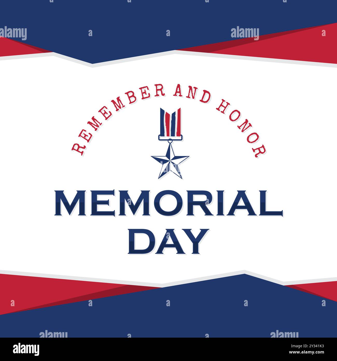 Memorial Day Remember and Honor poster background design. Usa Memorial ...