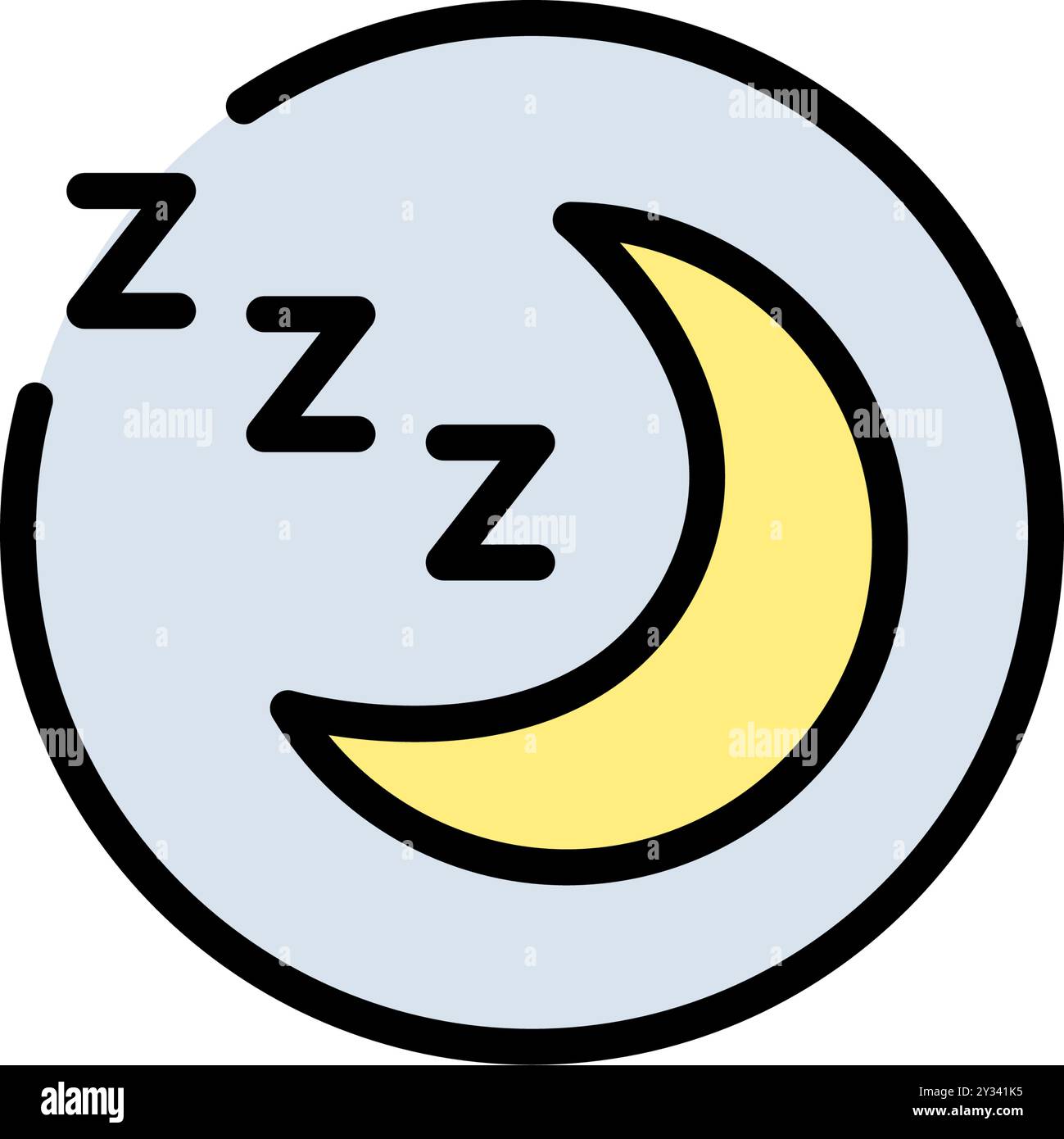 Moon simple logo. Vector symbol drawing moon icon concept for your logo ...