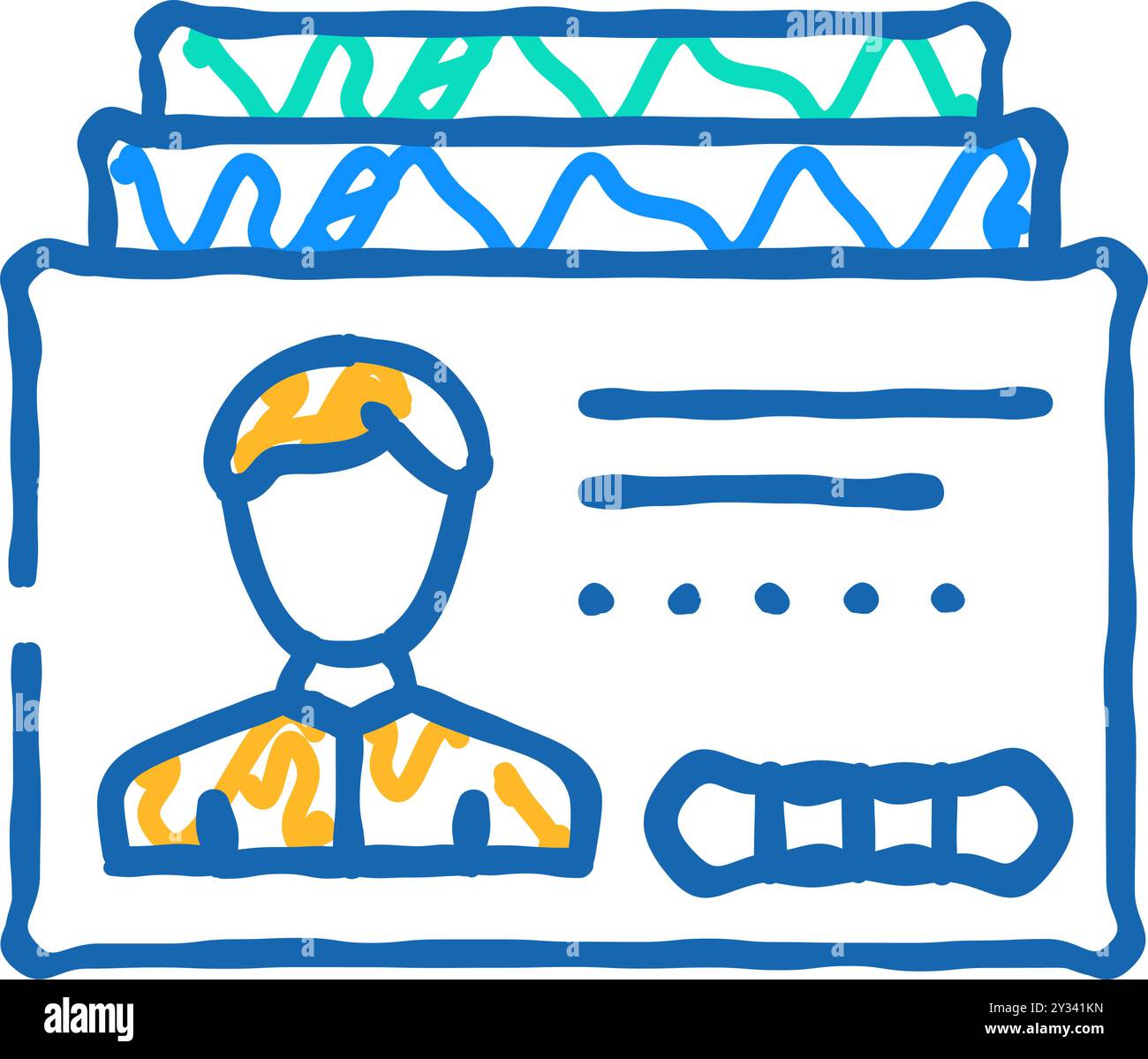 Client card kyc color icon Stock Vector Images - Alamy