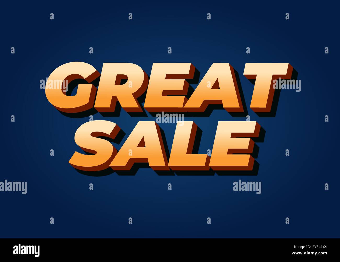 Great sale. Text effect design in good colors with 3D style Stock ...