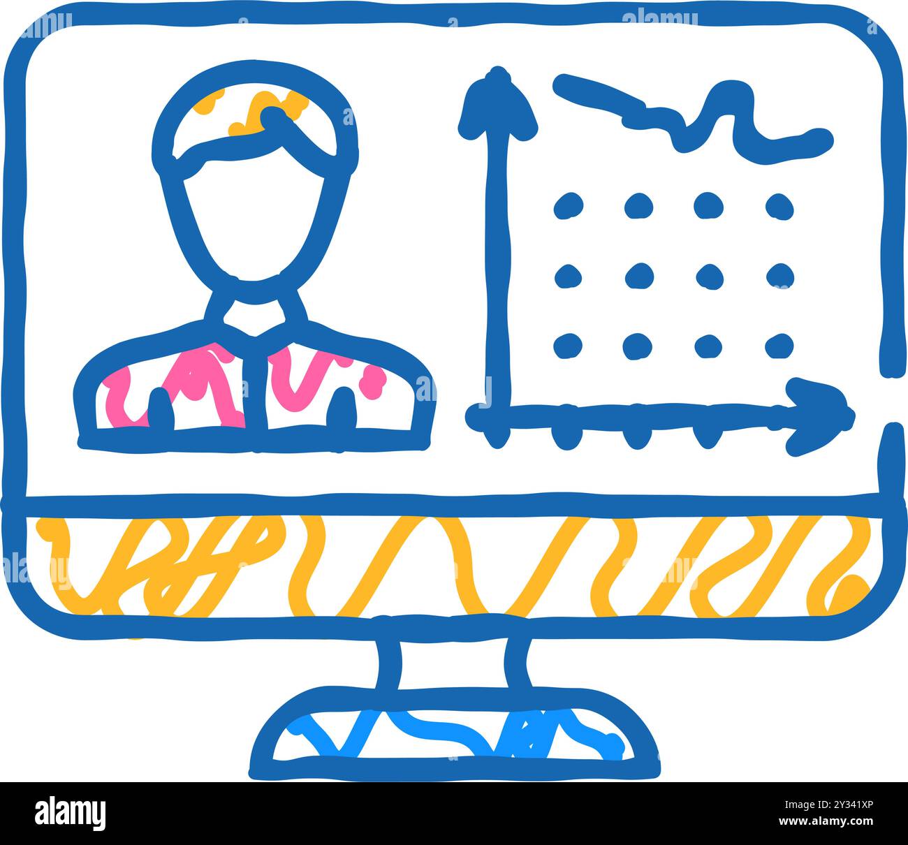 client activity analysis kyc icon doodle illustration Stock Vector ...