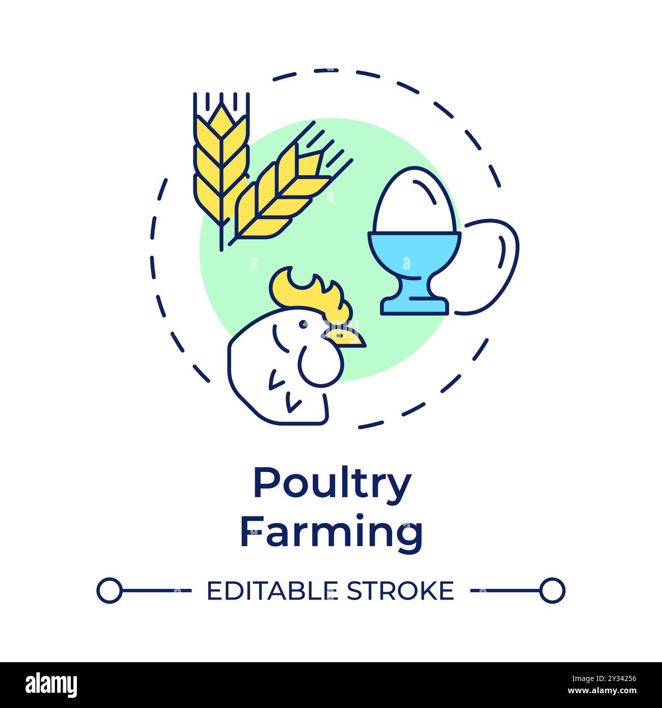 Poultry farming multi color concept icon Stock Vector Image & Art - Alamy