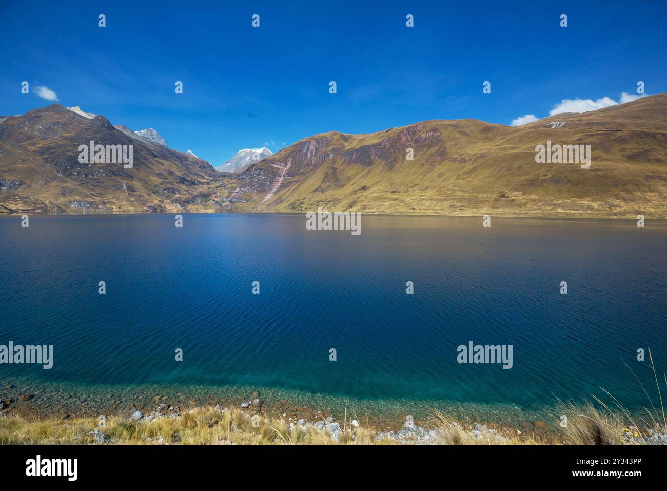 Beautiful mountains lake in Cordillera Blanca, Peru, South America ...
