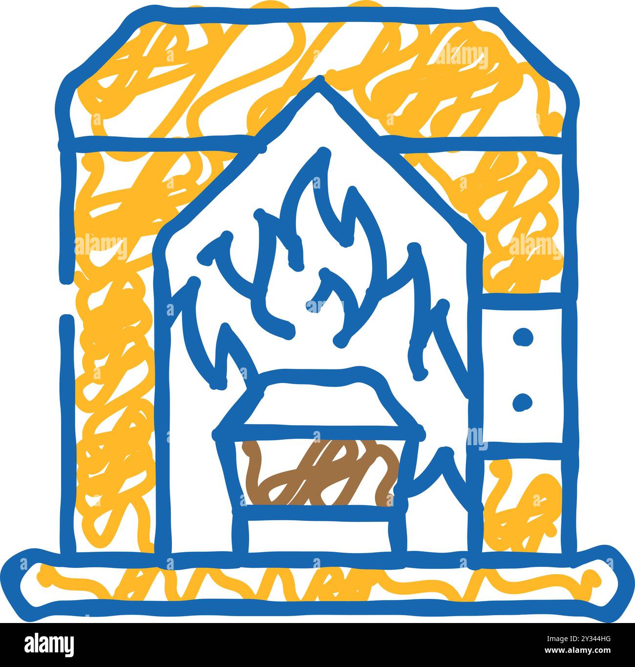 rite of cremation icon doodle illustration Stock Vector Image & Art - Alamy