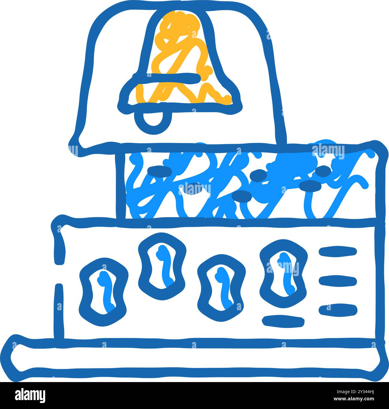 funeral ceremony icon doodle illustration Stock Vector Image & Art - Alamy