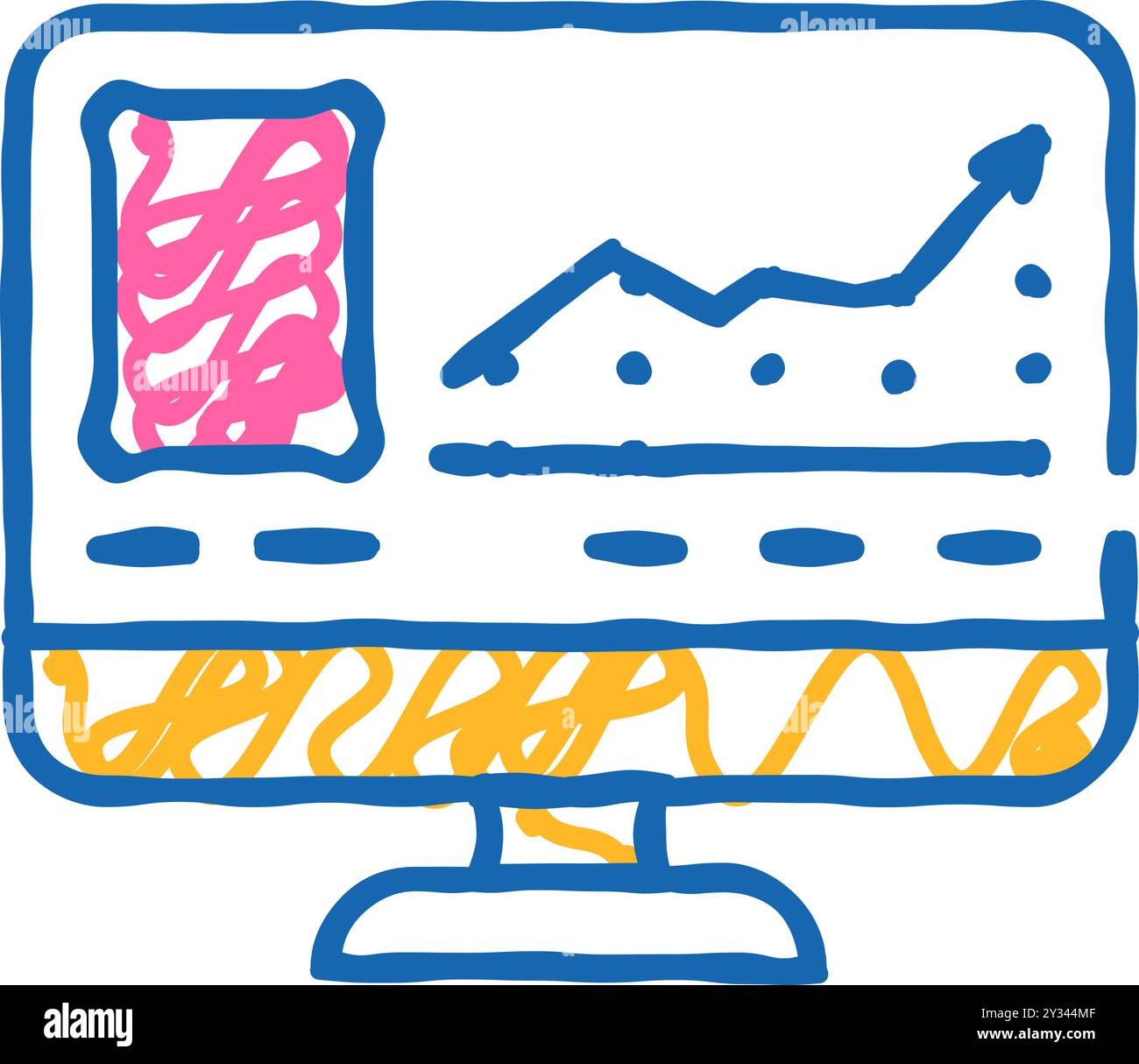 virtual auction icon doodle illustration Stock Vector Image & Art - Alamy